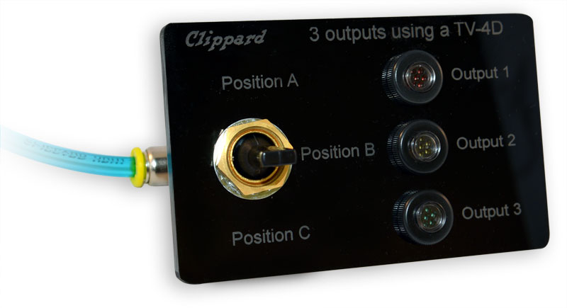 Clippard Manual 2 Way, 3 Way & 4 Way 2 Position Air Valves