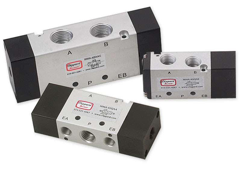 Clippard Manual 2 Way, 3 Way & 4 Way 2 Position Air Valves